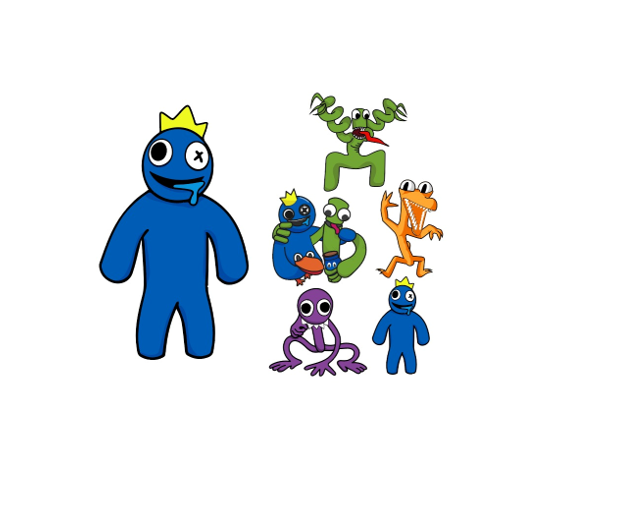 Kit Display Rainbow Friends